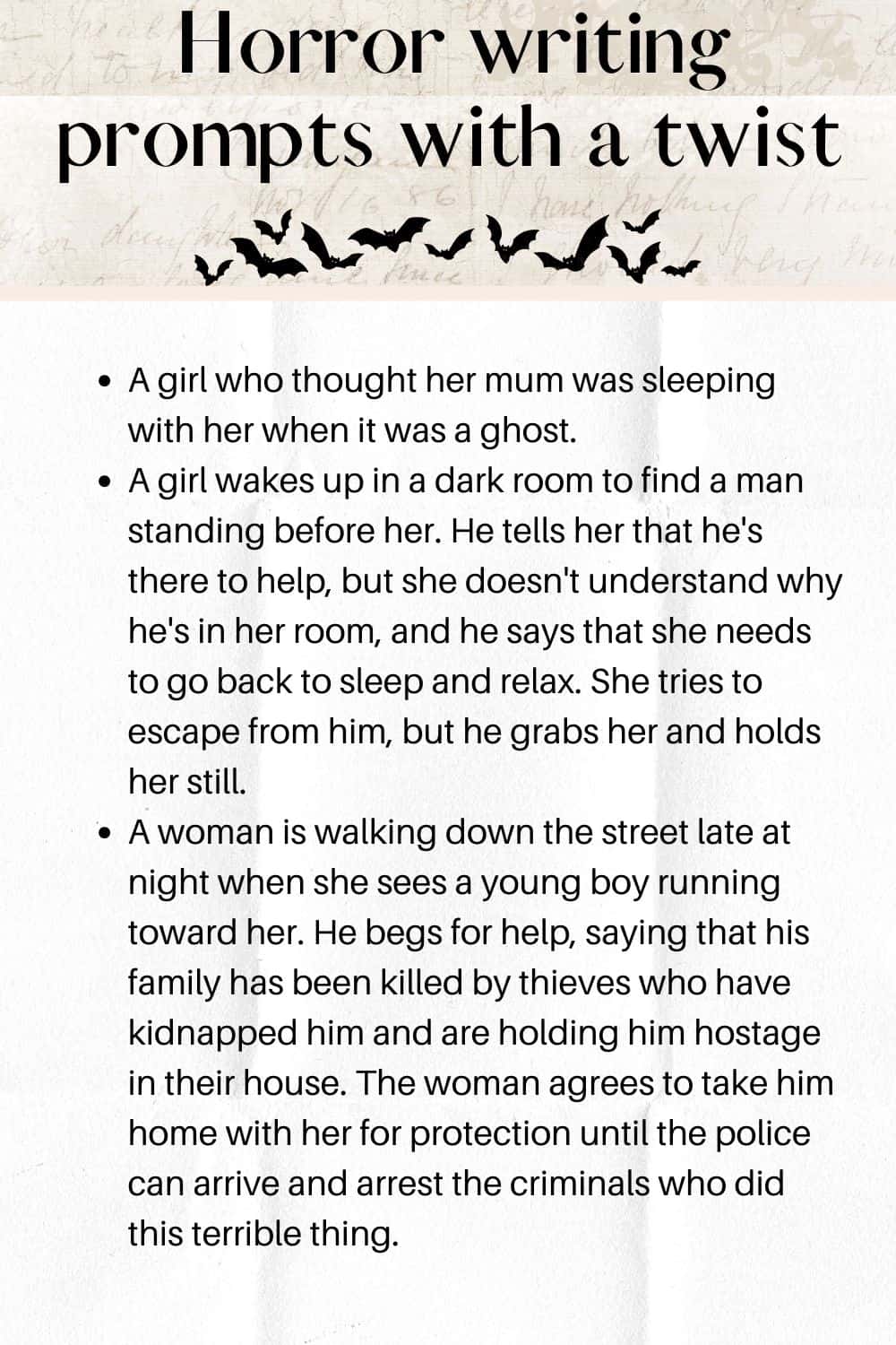 160 Horror Writing Prompts to Formulate the Best Horror Stories! - Kids ... 160 Horror Writing Prompts to Formulate the Best Horror Stories! - Kids ...