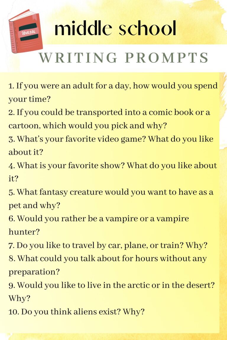 50+ 8th-grade writing prompts : Creative & Persuasive - Kids n Clicks