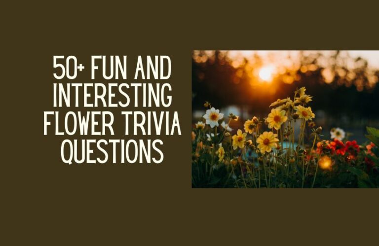 50+ Fun and interesting flower trivia questions - Kids n Clicks