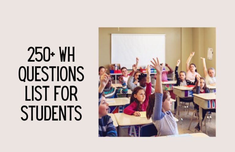 250+ WH Questions List For Students & Speech Therapist - Kids n Clicks